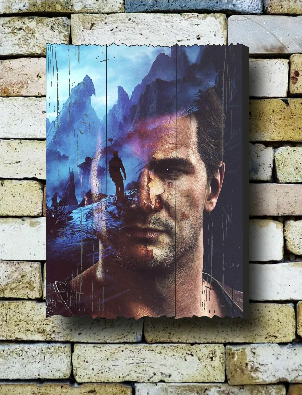 Картина на досках. Uncharted. Нейтан Дрейк.