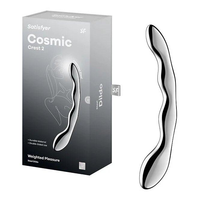 Двусторонний стимулятор Satisfyer «Cosmic Crest 2» из металла