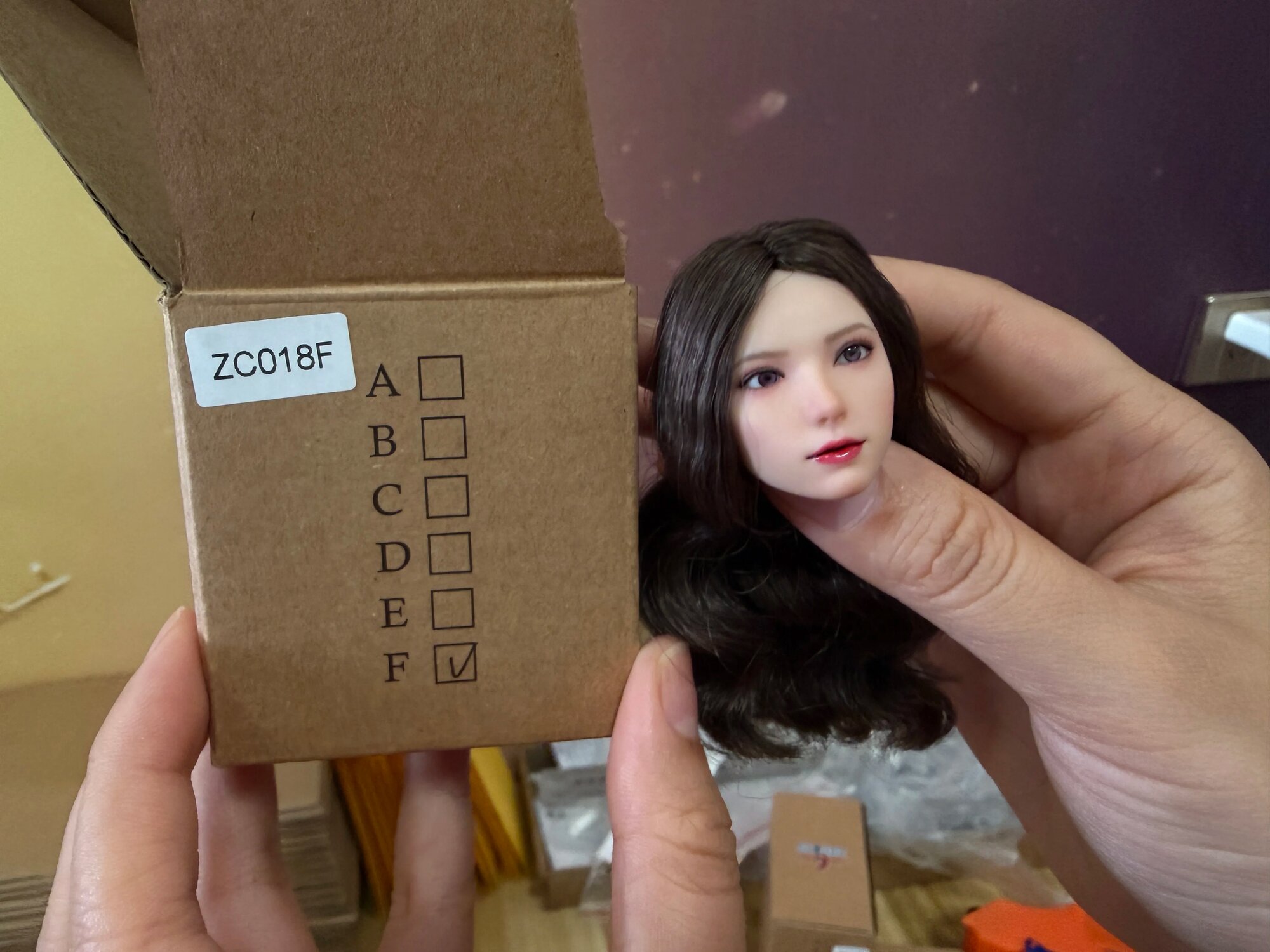 Голова куклы 1/6 JIAOU DOLL Аянь, Цвет: ZC018F