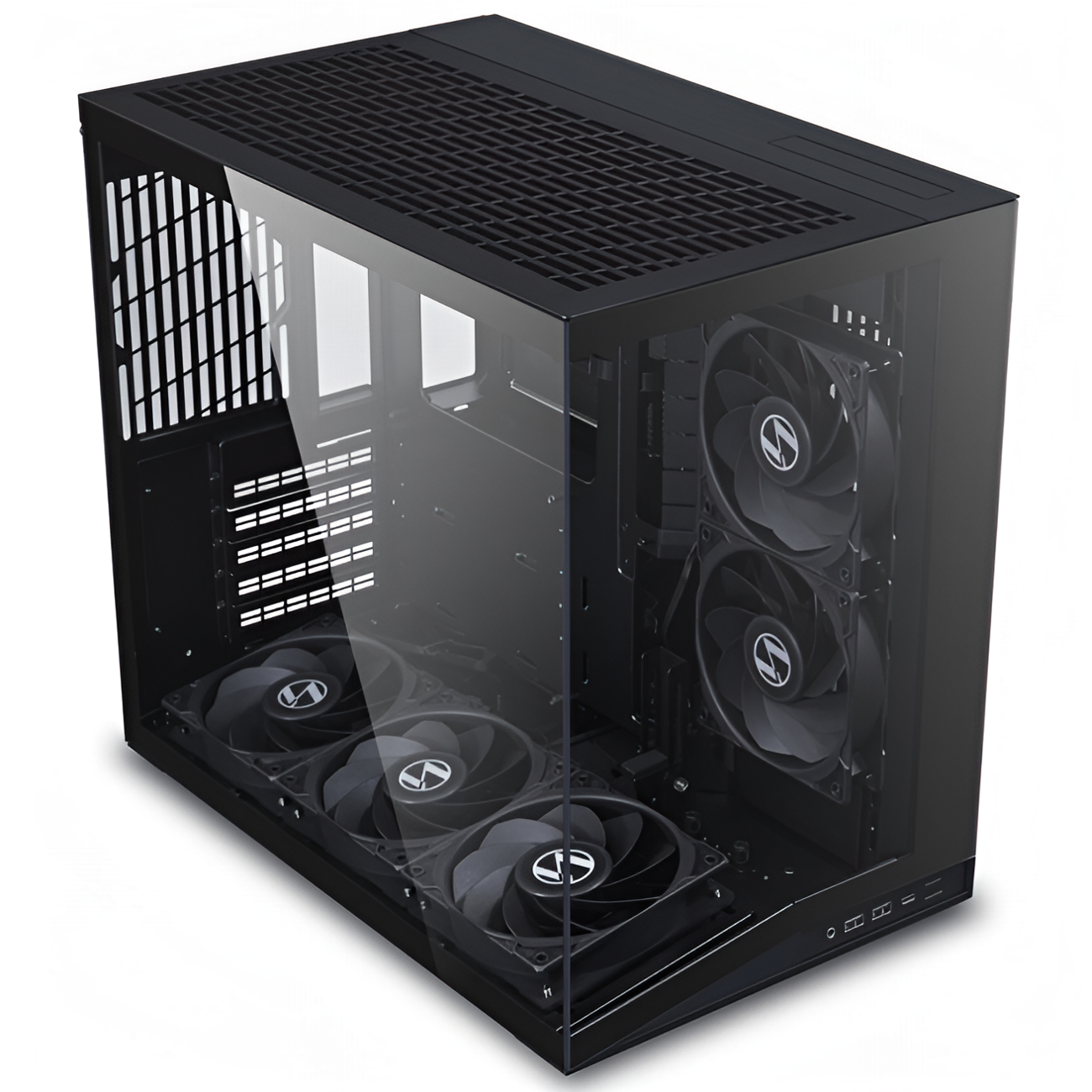 Корпус Midi-Tower Lian Li O11 Dynamic Mini V2 Flow TG Black (G99. O11DMIV2FX. R0)