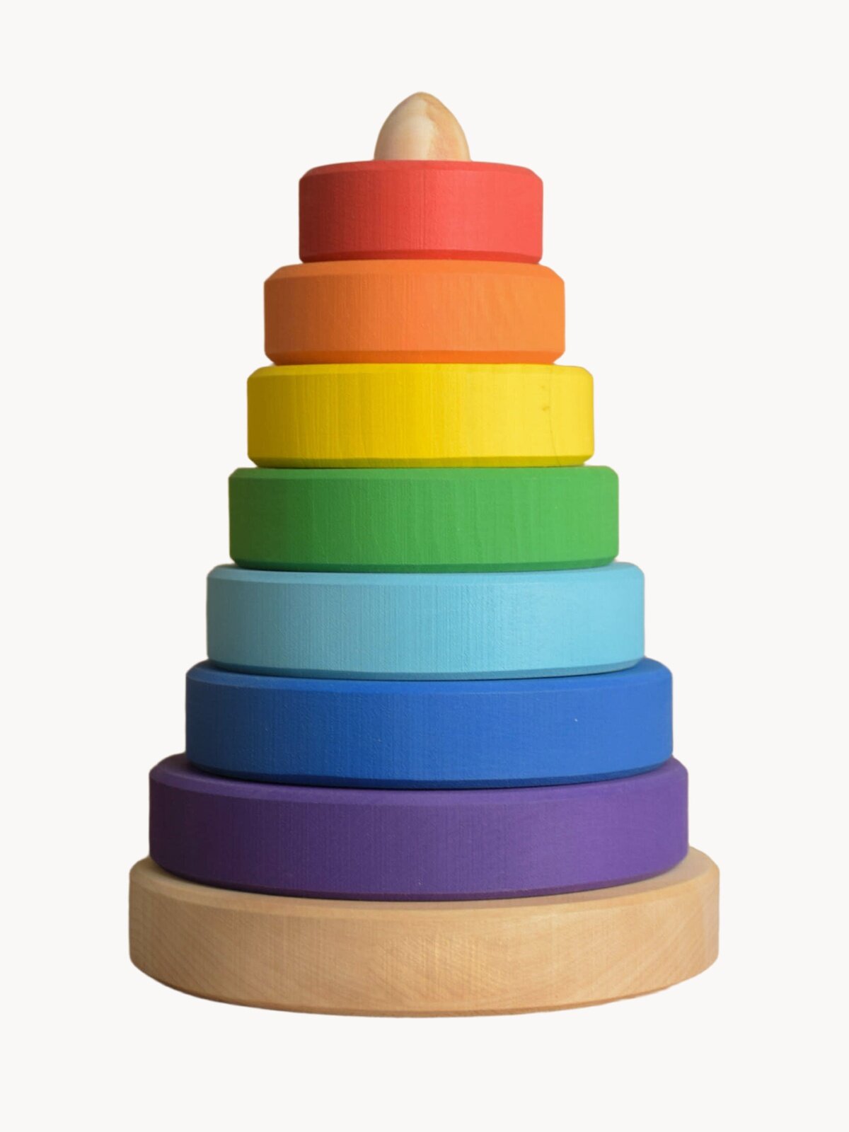 Пирамидка Детская Деревянная Сортер Игрушка Большая Радуга