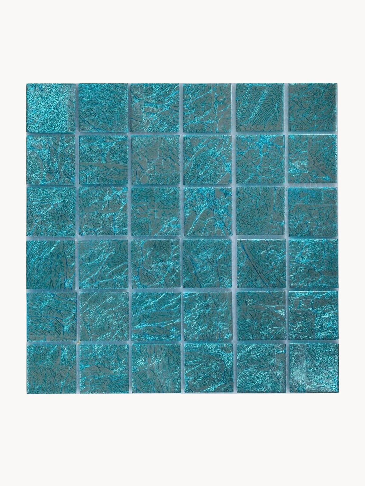 Плитка мозаика стеклянная с фольгой КерамограД 30х30см ST046/ 1 сетка