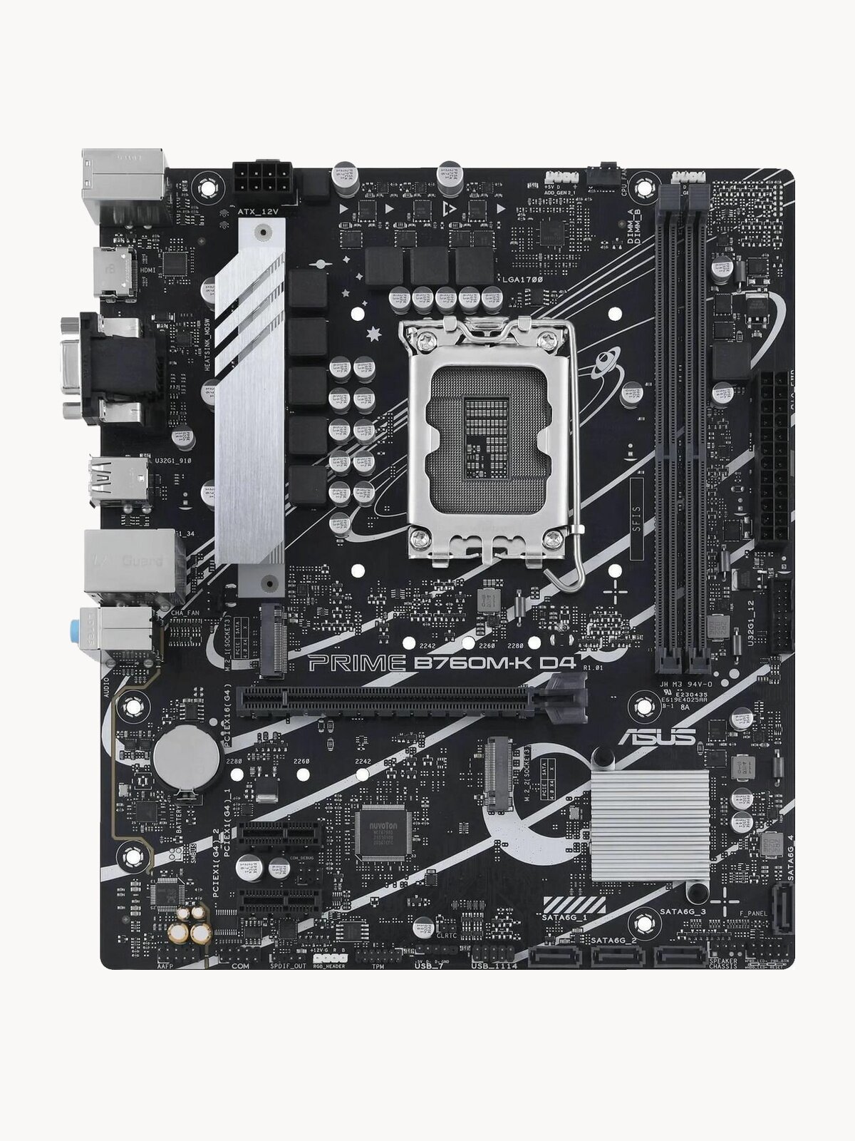 Материнская плата ASUS PRIME B760M-K D4 (90MB1DS0-M1EAY0), официальная гарантия