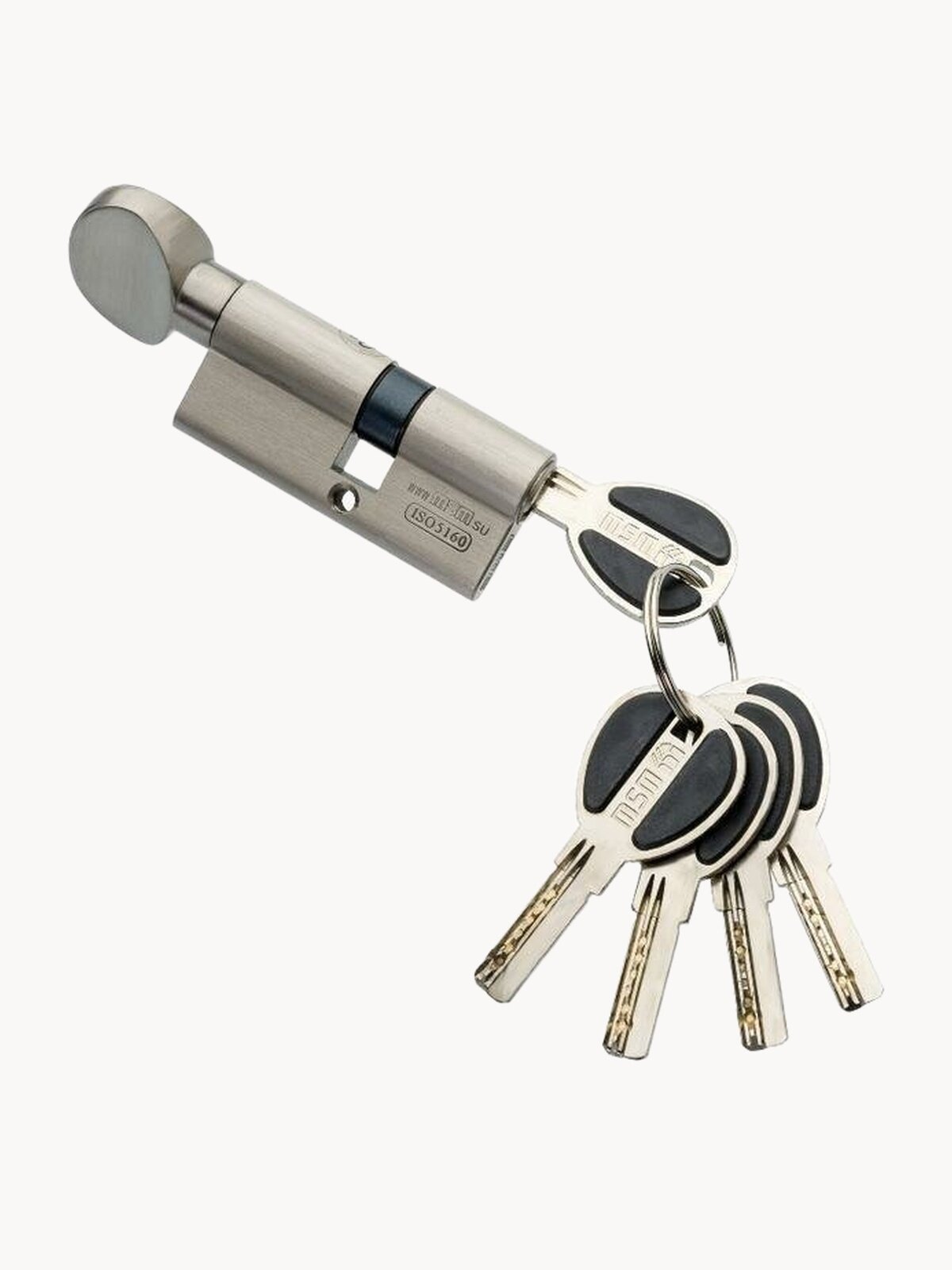 Цилиндровый механизм ( личинка) с вертушкой MSM CW 45/35 цвет: матовый никель