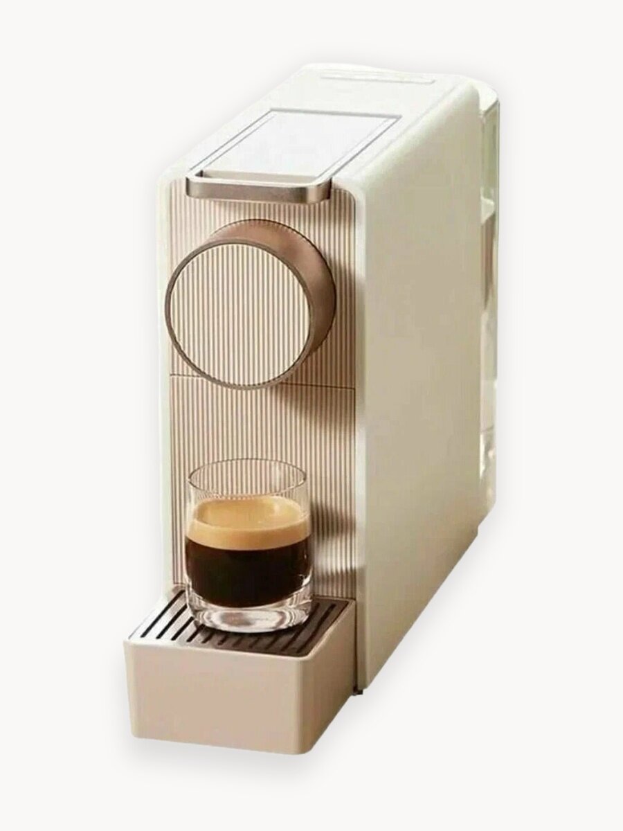 Кофемашина капсульная Scishare Mini S1201, nespresso, золотая, EU