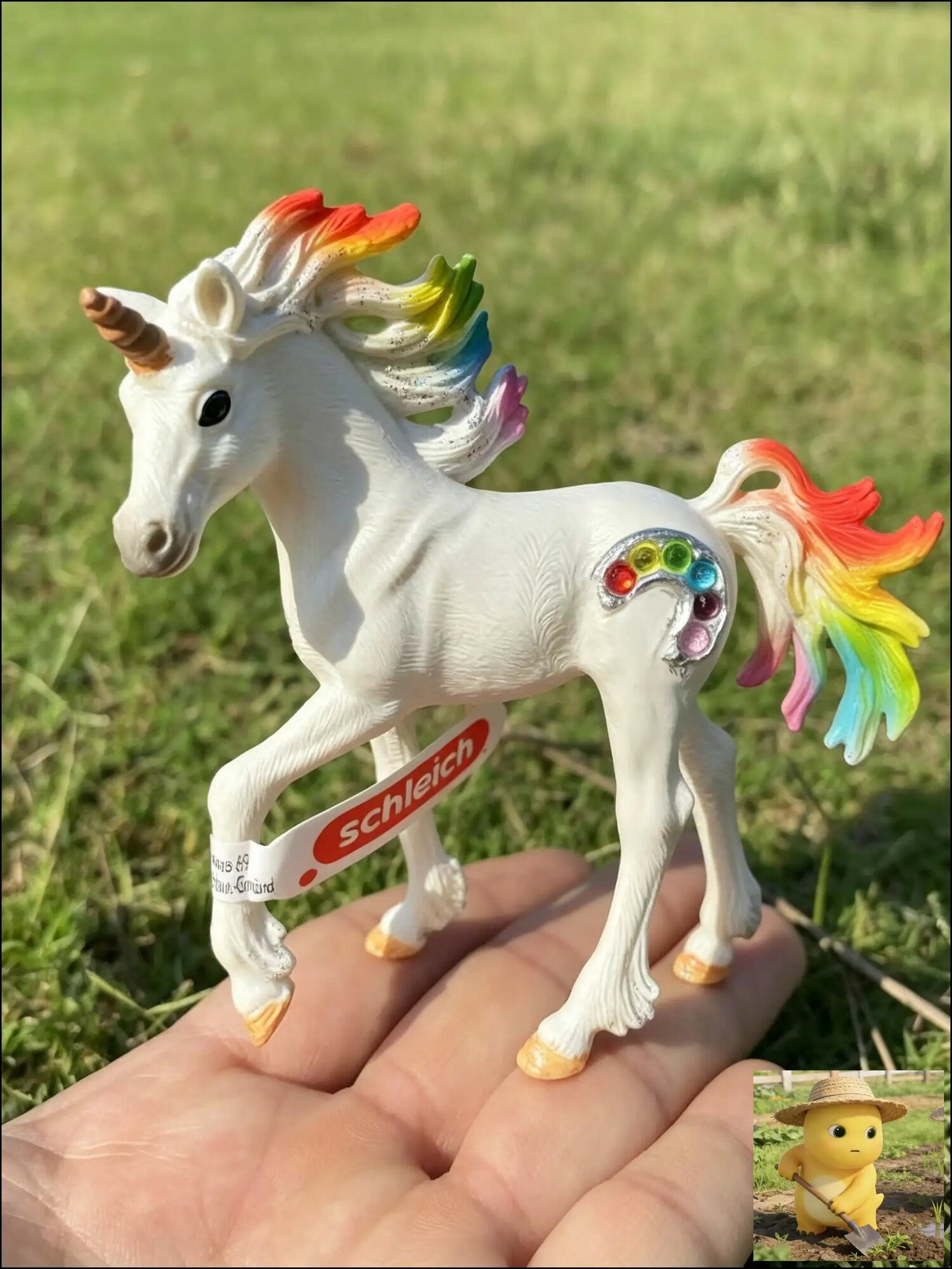 Фигурка единорога Schleich Bayala, маленькая коллекционная игрушка с блестящим эффектом для детей