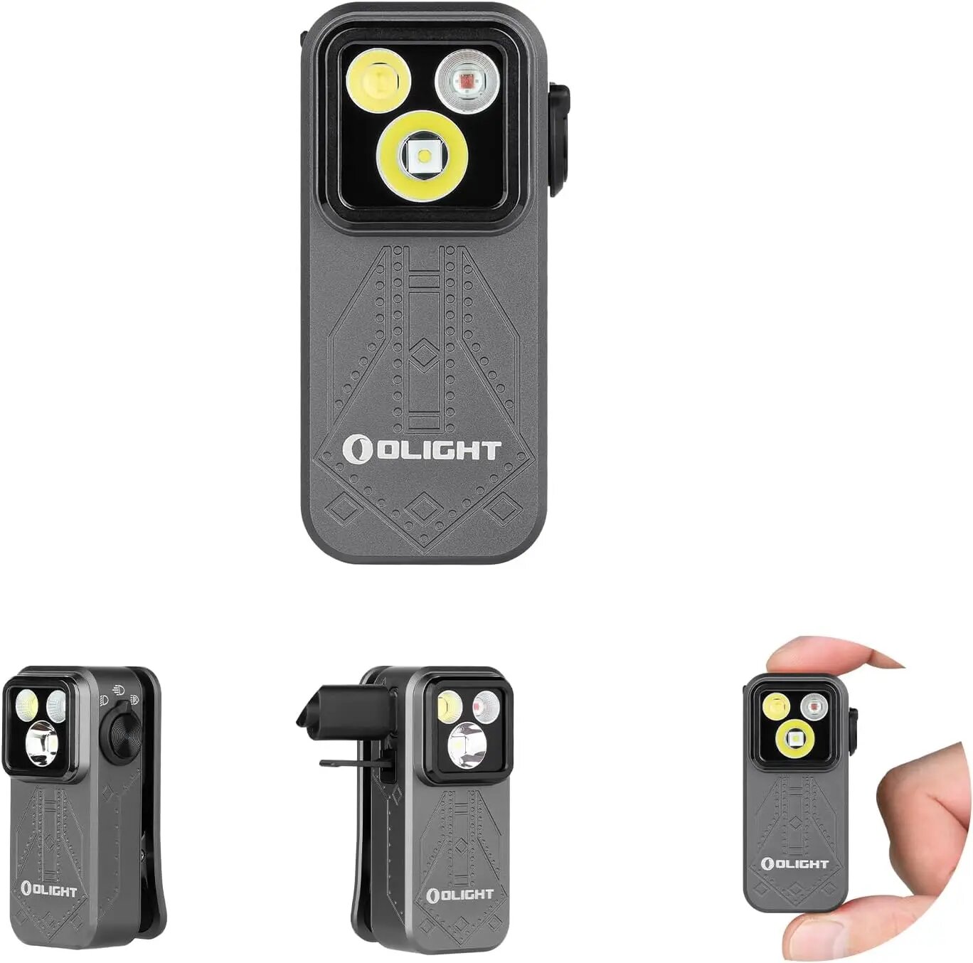 Фонарь Wuben Oclip Pro EDC 500 люмен Gray