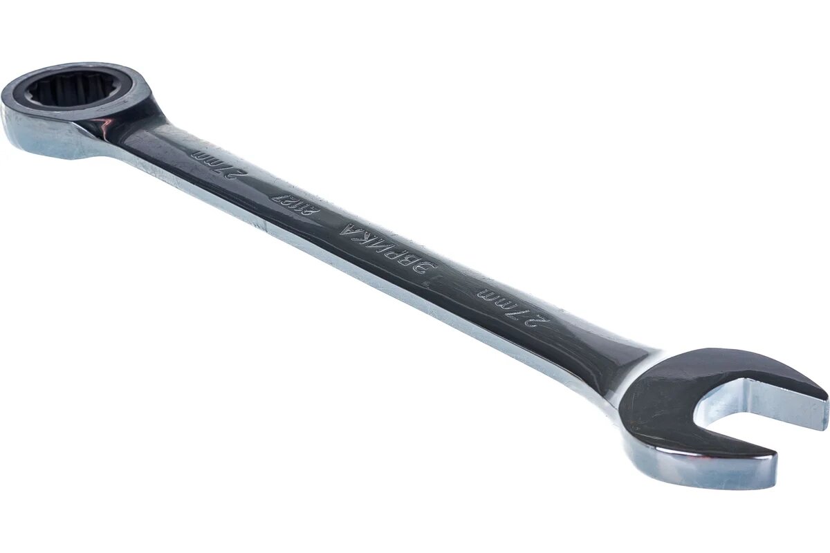 Эврика ER-21127H Комбинированный трещоточный ключ 27 мм на держателе для сборки