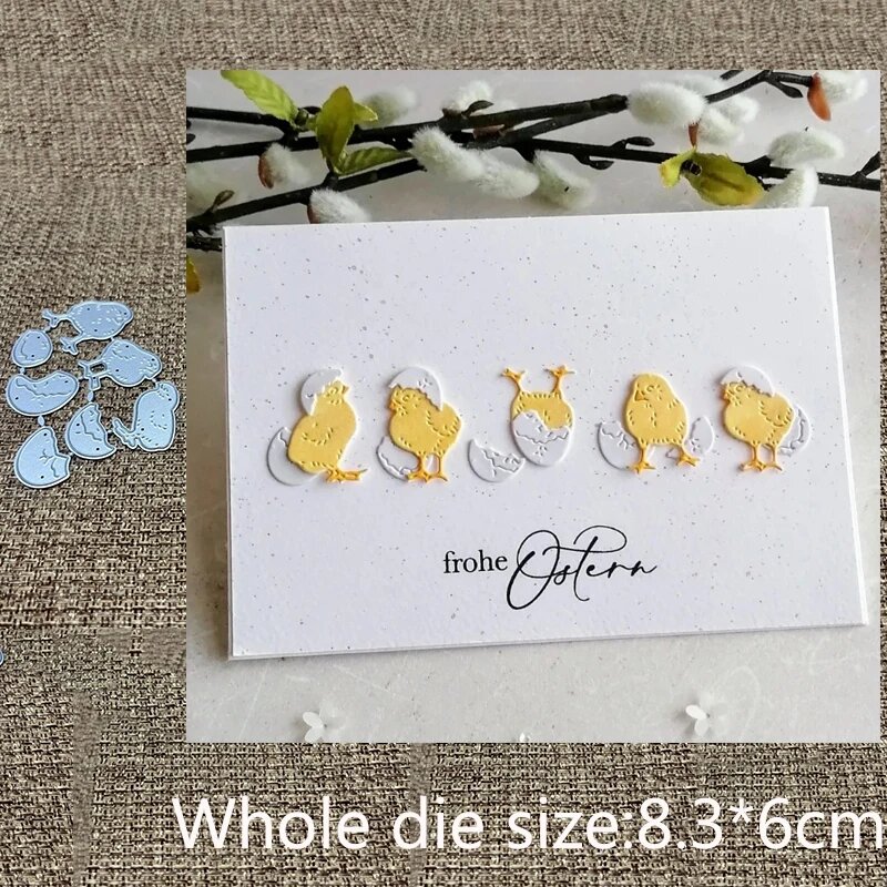 Металлическая пресс-форма для скрапбукинга Курица