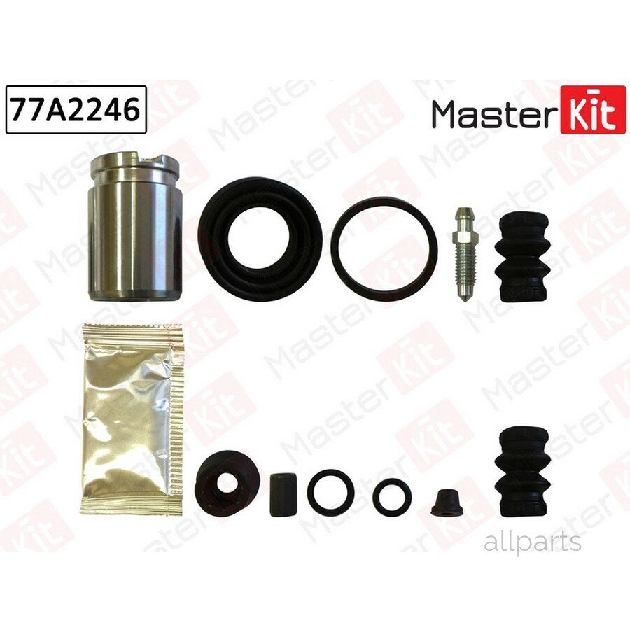 MASTERKIT 77A2246 Ремкомплект суппорта тормозного + поршень smart forfour01-04->, mitsubishi colt vi