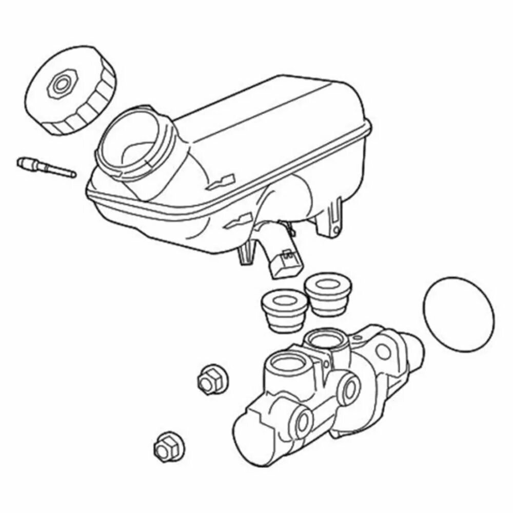 Главный Тормозной Цилиндр Автомобиля 15-16 Dodge Grand Caravan Chrysler Town & Country