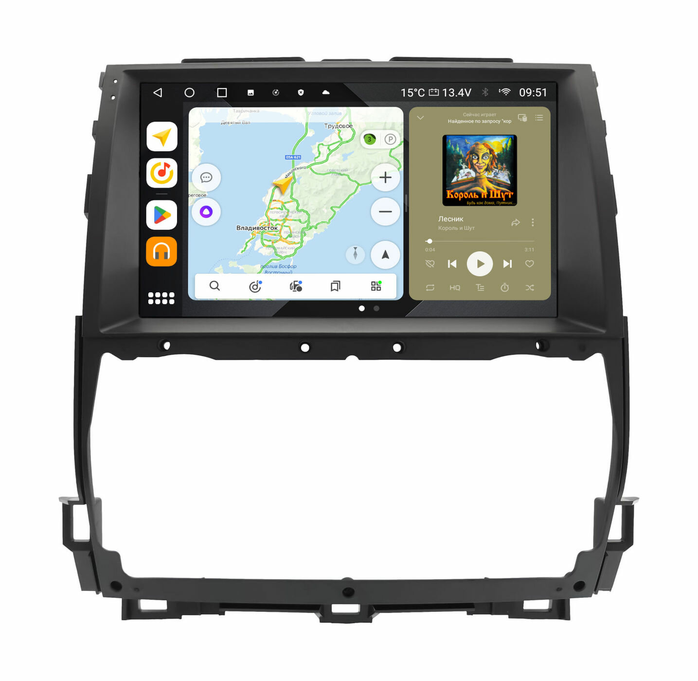 Магнитола Toyota Land Cruiser Prado (120) 2002 - 2009 любая комплектация / 9 дюймов, 4/64GB, 8 ядер, DSP, 4G, Android 10 / Wide Media