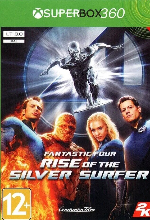 Диск с игрой Fantastic Four rise of the silver surfer для X-Box 360 (русские субтитры) прошивка LT 3.0
