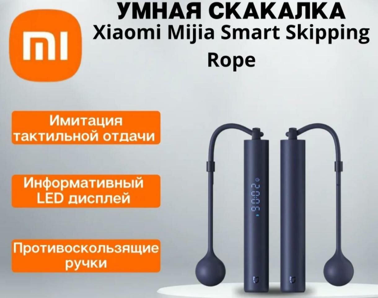 Умная скакалка Xiaomi Smart Jump Rope Темно-синий