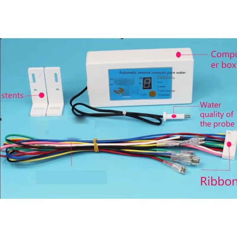 Рисунок 8 Компьютерная коробка с дисплеем стоимости TDS Компьютерная коробка Машина для чистой воды Компьютерная плата управления Рисунок 8 Контроллер дисплея, Индиго