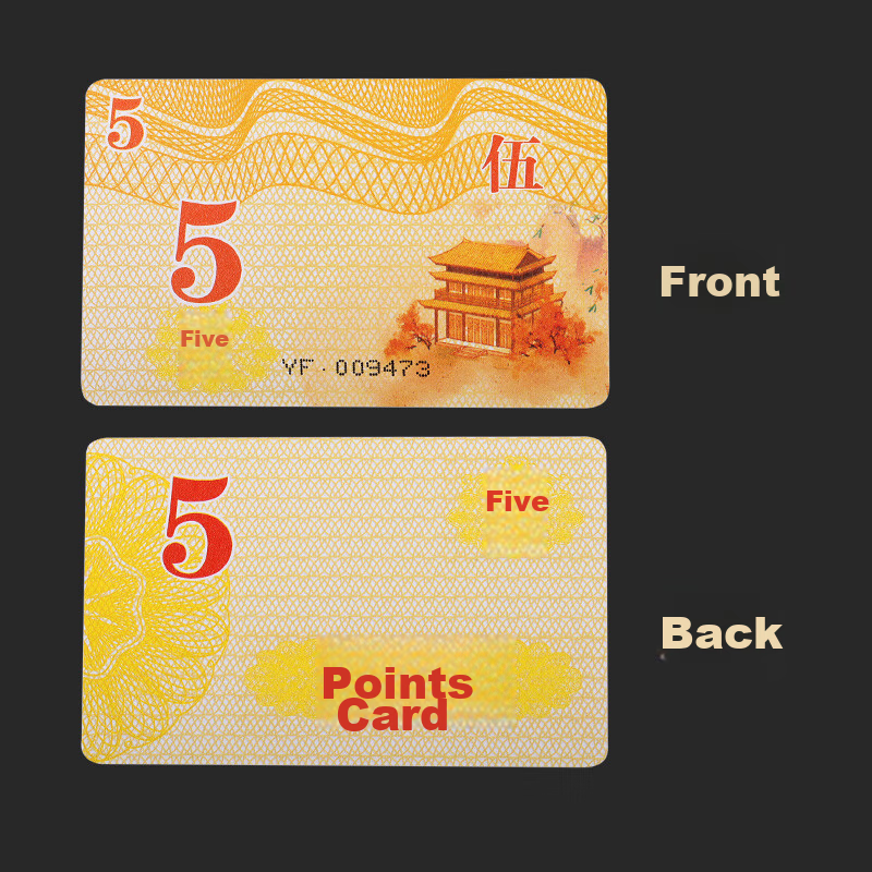 Shenglv Poker Chips, Card Game Chips, Mahjong Chips, Card Game Chips, Specially Designed for Card Rooms, Waterproof, Thickened, 40 Pieces, Face Value 5