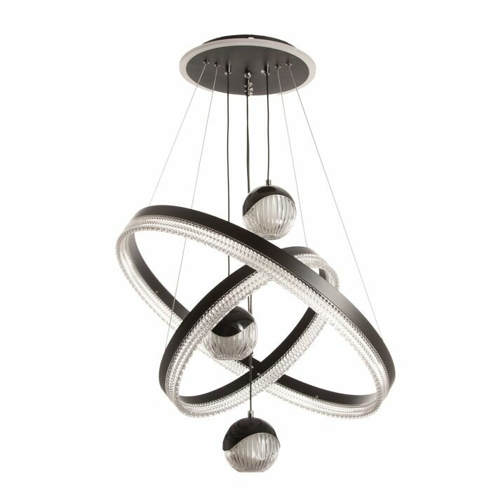 Люстра потолочная BayerLux Ансел , LED, 174 Вт, 3000-6000К, черный, 60 60 120 см