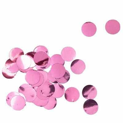 Конфетти весёлая затея "Круги", фольгированные розовые, 1 см, 20 г