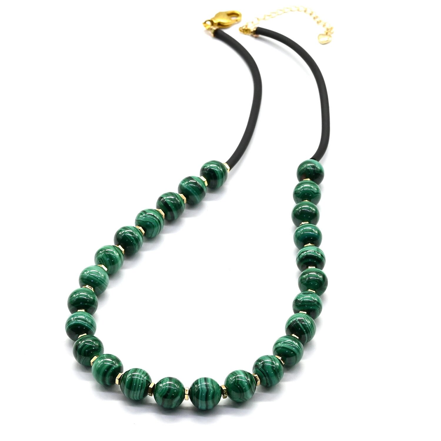 Колье, малахит