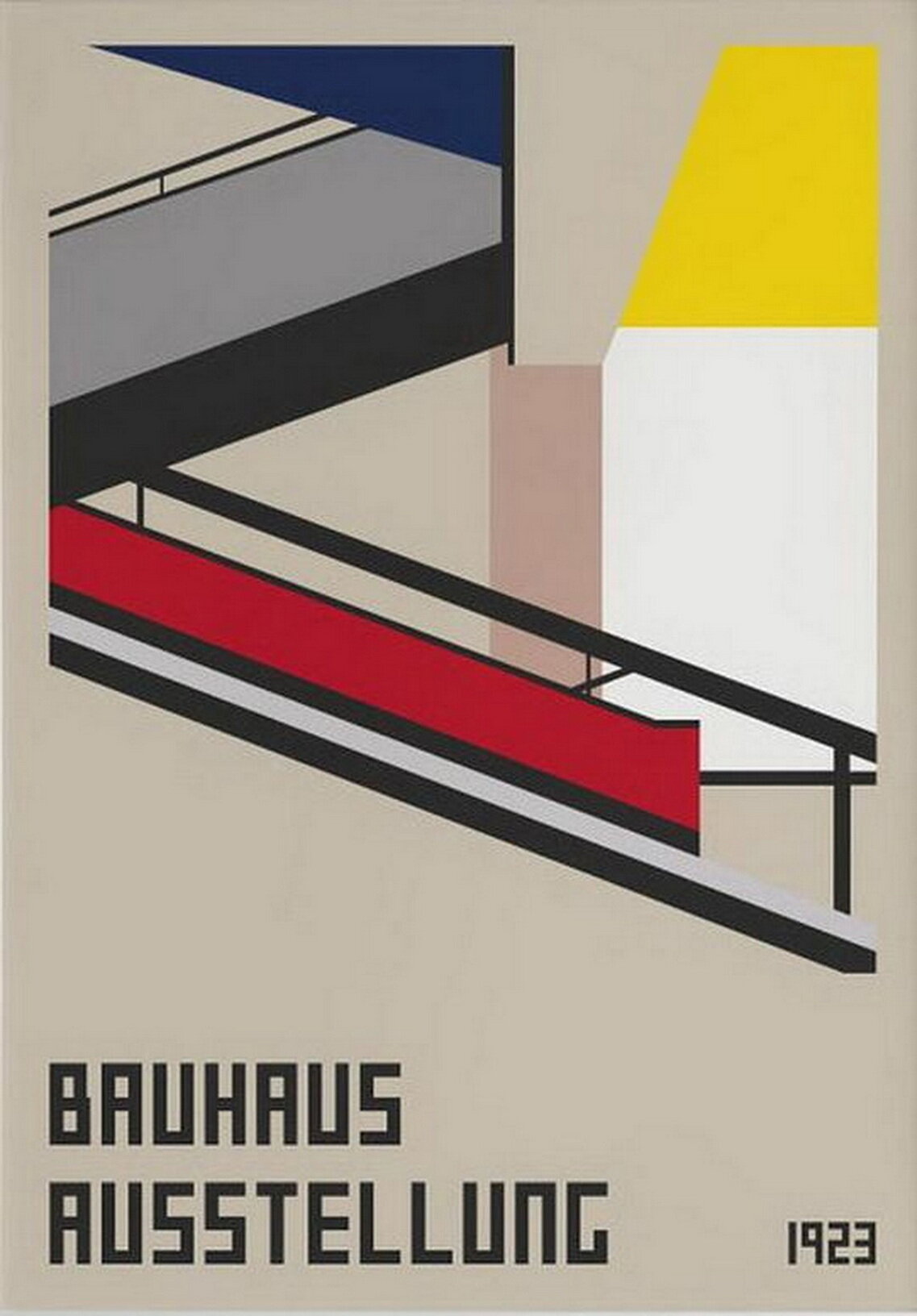 Плакат, постер Баухаус (Bauhaus) на бумаге, размер 21х30см