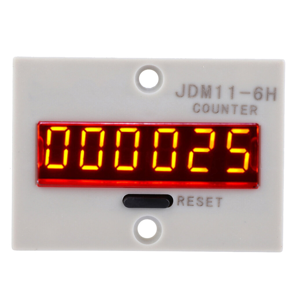 JDM11-6H No Voltage Counter 6 Digits Electronic LED Digital Display RelayAC220V