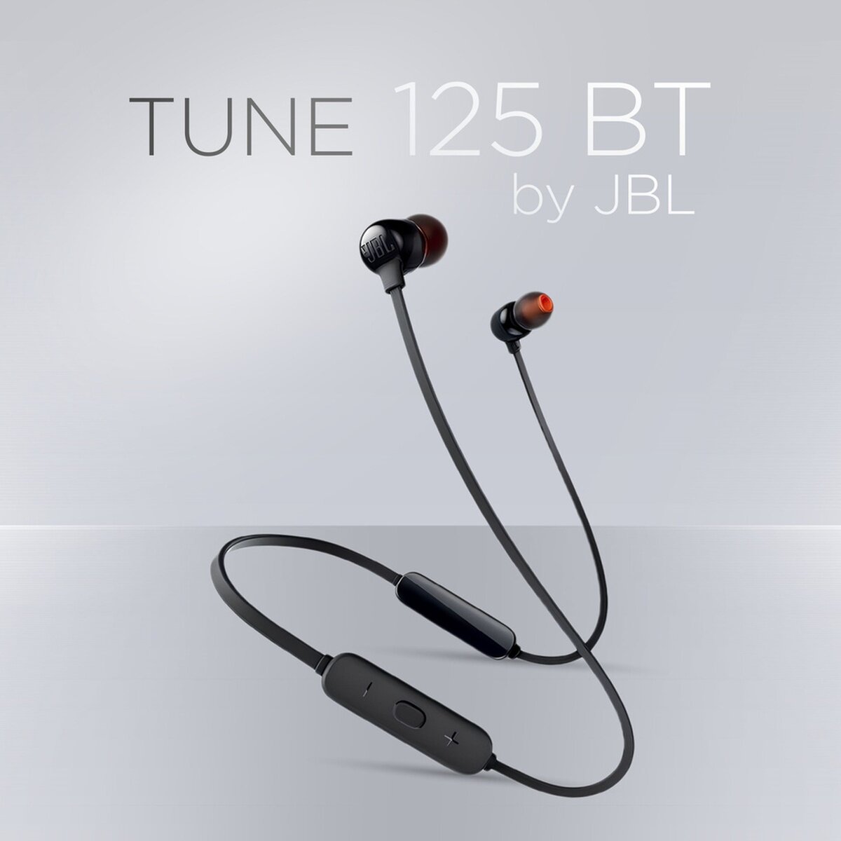 Наушники беспроводные JBL Tune 125BT, Bluetooth, черный (JBLT125BTBLK)