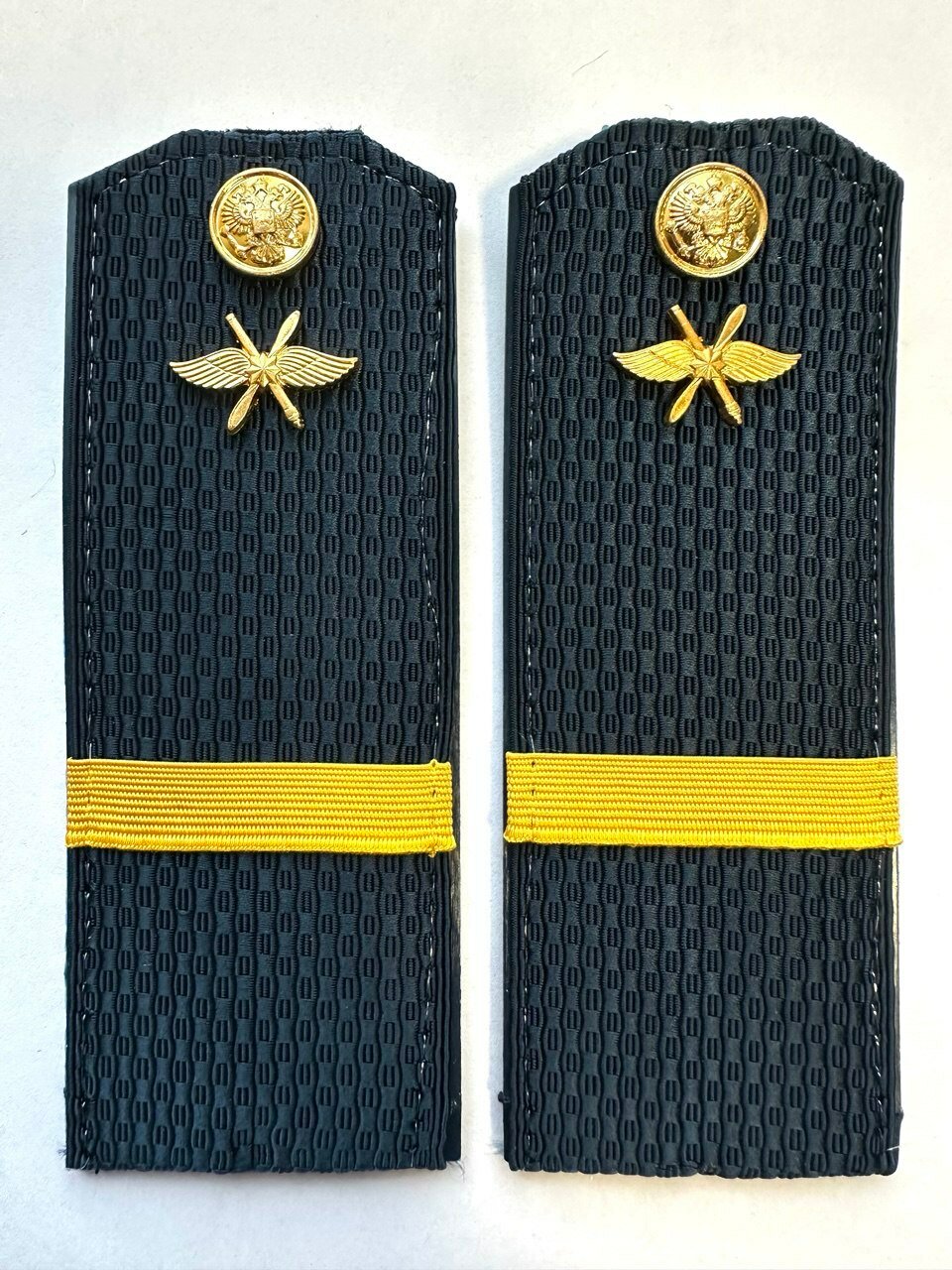 Погоны Вкс Ввс с фурнитурой темно-синие Ефрейтор Пластик