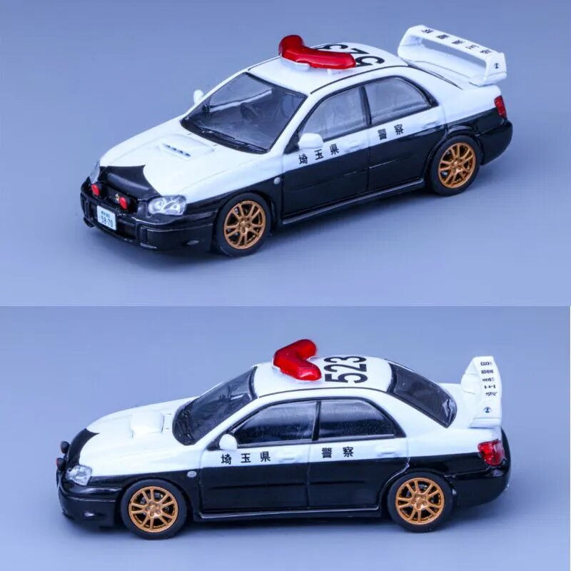 Миниатюрная модель автомобиля из литого металла Субару Импреса WRX STi модель автомобиля Игрушки 1:64 Subaru Impress WRX STi