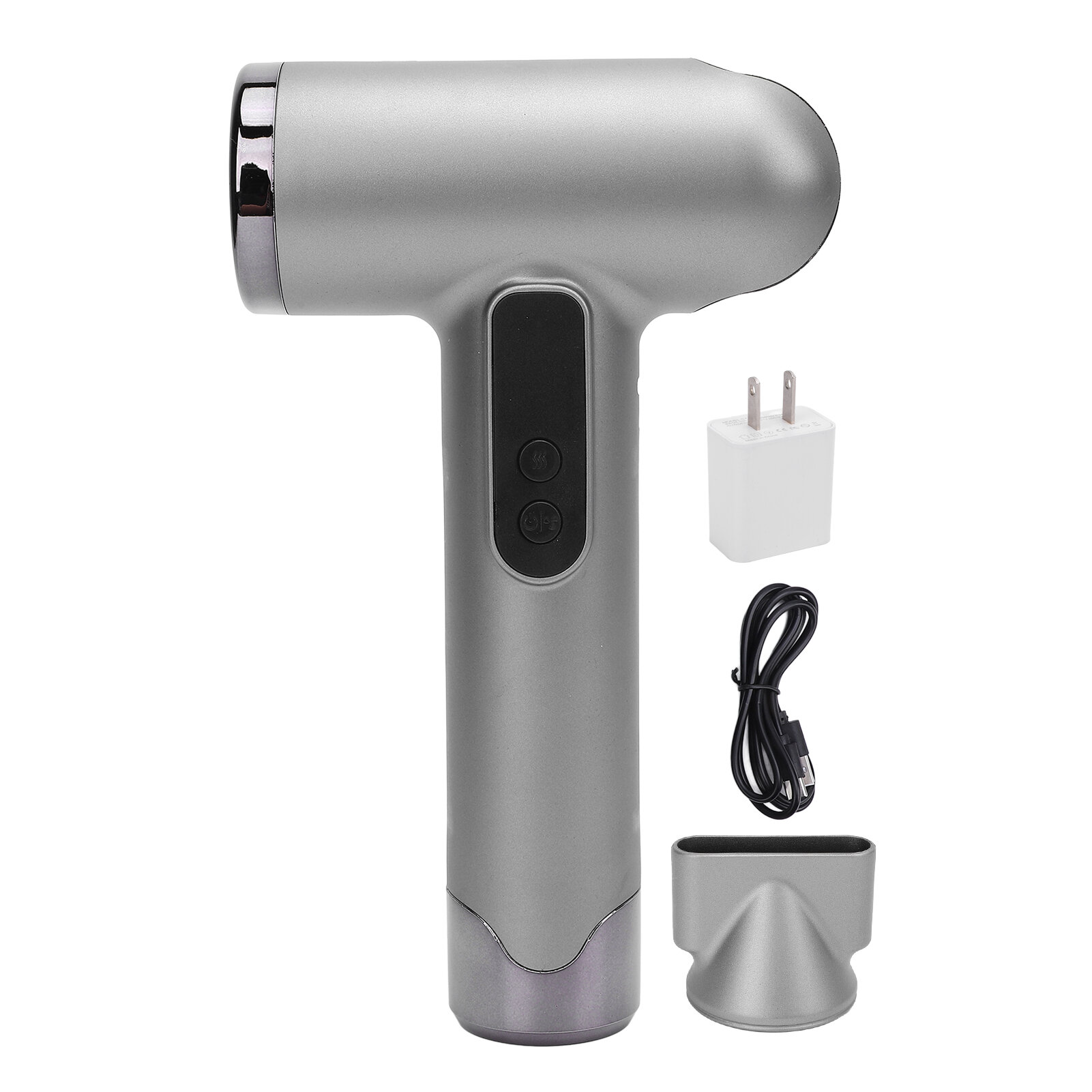 Беспроводная фронтальная фен 200 Вт 100000 об / мин зарядки USB быстро сушка