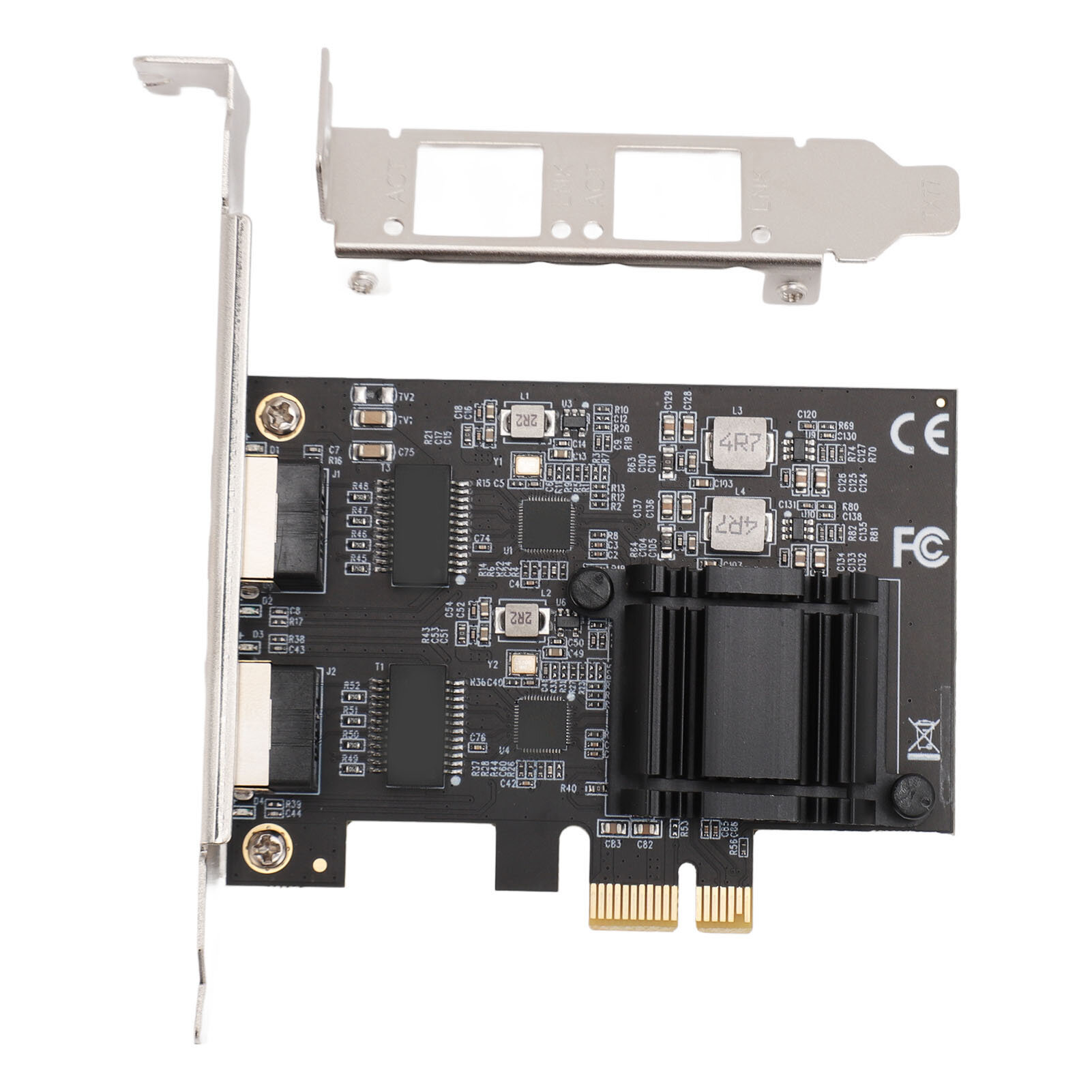 Сетевая карта PCIe 2.5G Dual-Port RTL8125B 2500/1000 Мбит/с для Windows