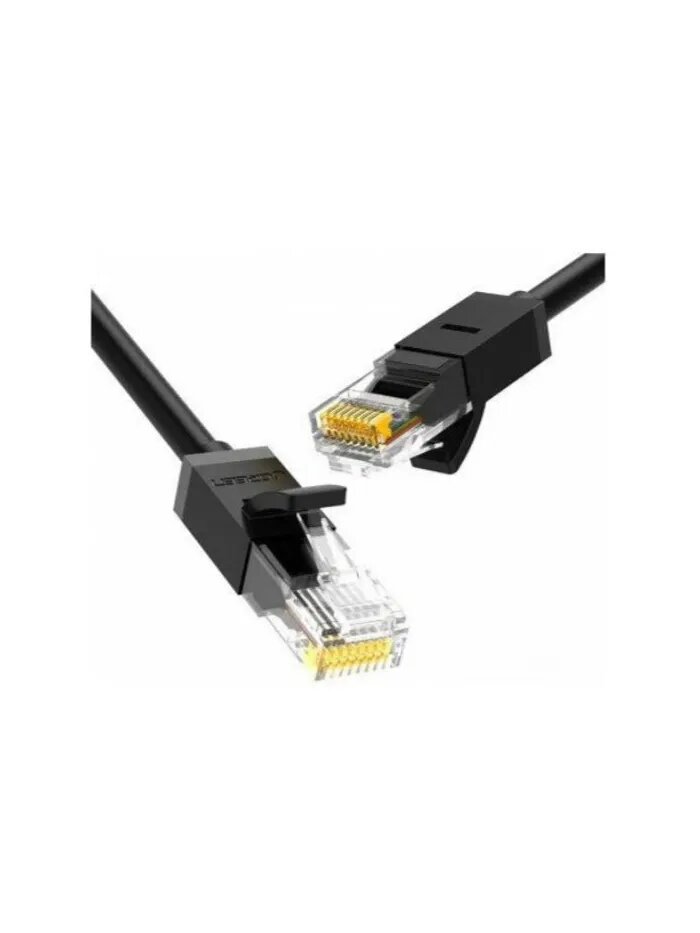 Кабель патч-корд UGREEN NW102-20163, CAT6, силиконовый, черный