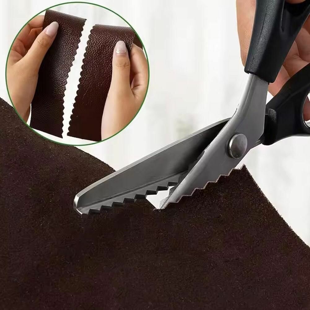 Ножницы для рукоделия зигзаг для ткани, фигурные, ножницы портновские из нержавеющей стали