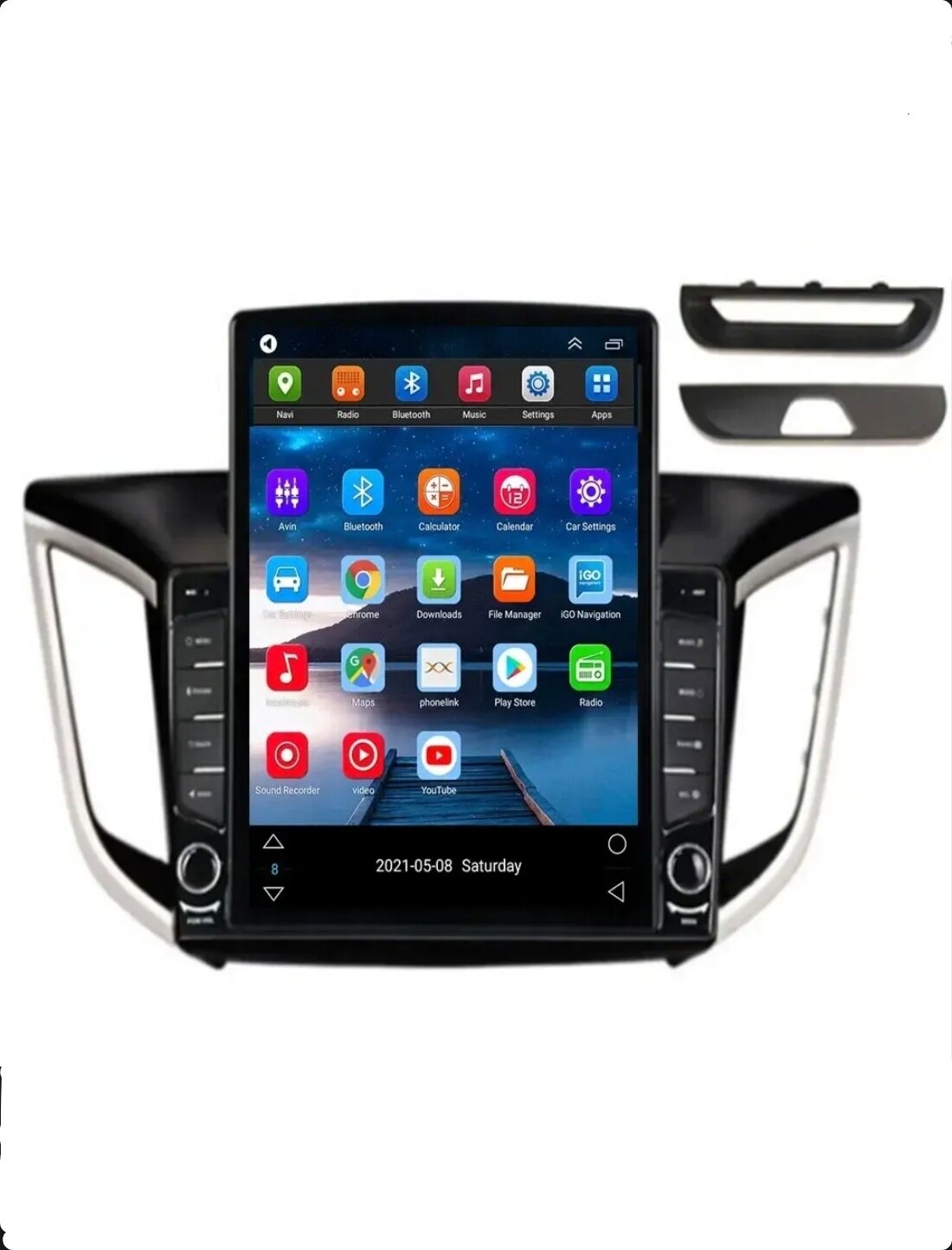 Магнитола андроид Tesla для Hyundai Creta 2015-21г/ 8-ядер по 2,2МГц/4+64гб/Android-Auto/CarPlay