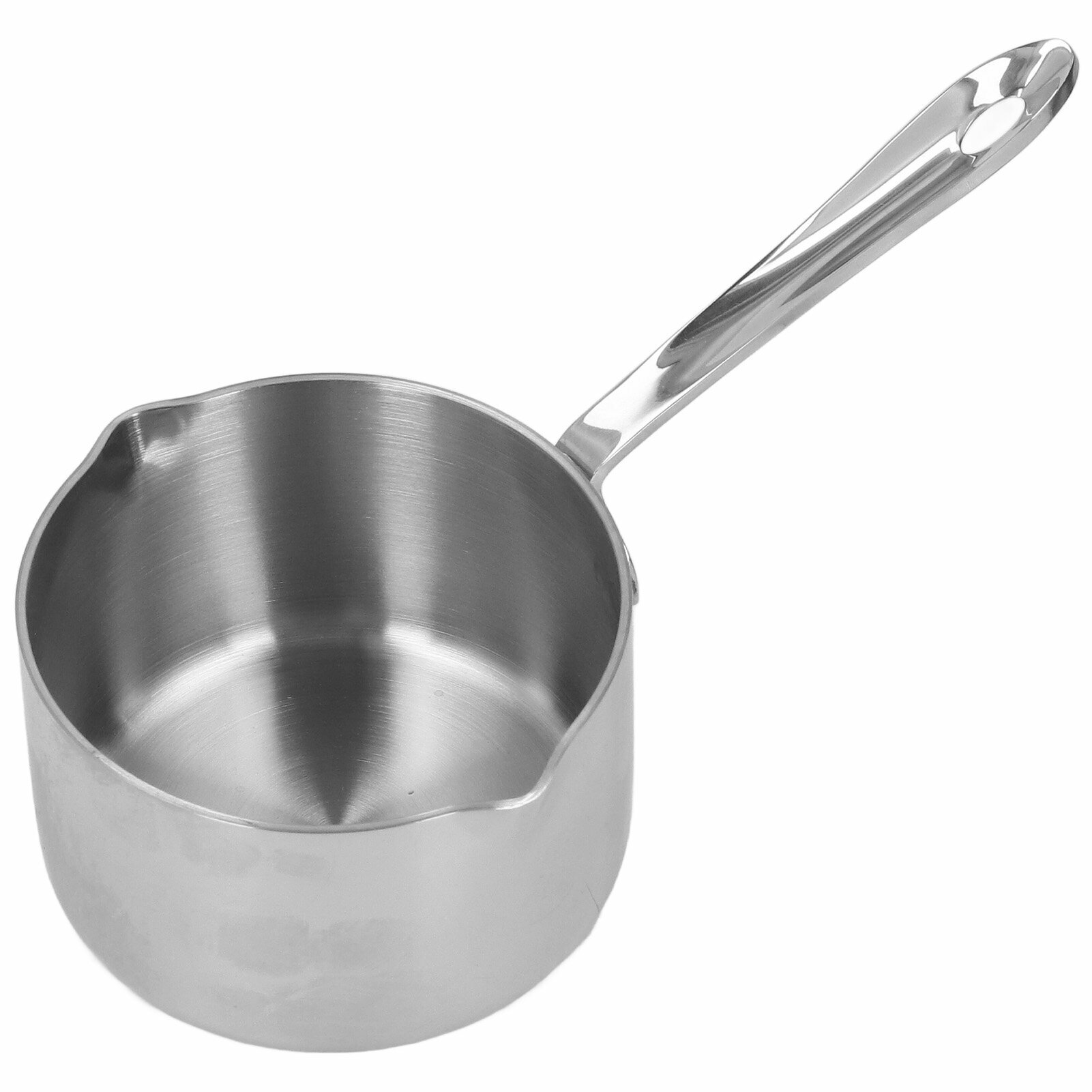 Горшок для горячего молока из нержавеющей стали с двойными носиками для шоколада, сахара, сыра, масла и плавильного котла с легким наливом