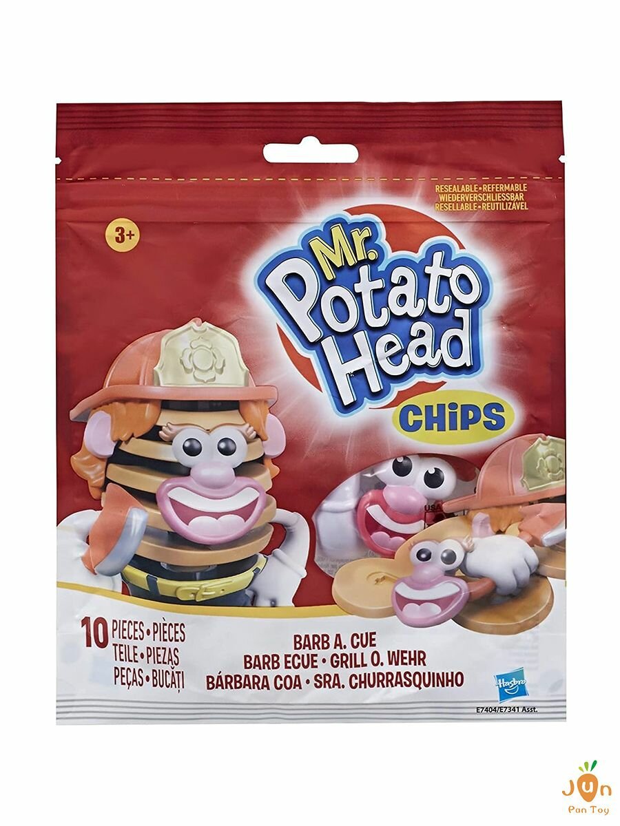 Hasbro Mr. Potato Head Barb A. Cuee Chips / детские игрушки с картофельными чипсами Мистер Картофель, 12 см, подходит для коллекционирования