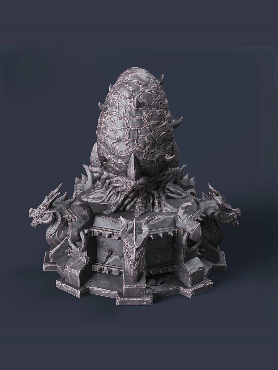 Террейн яйцо дракона, фэнтези игровые фигурки для раскрашивания (высота 54мм, база 56мм)