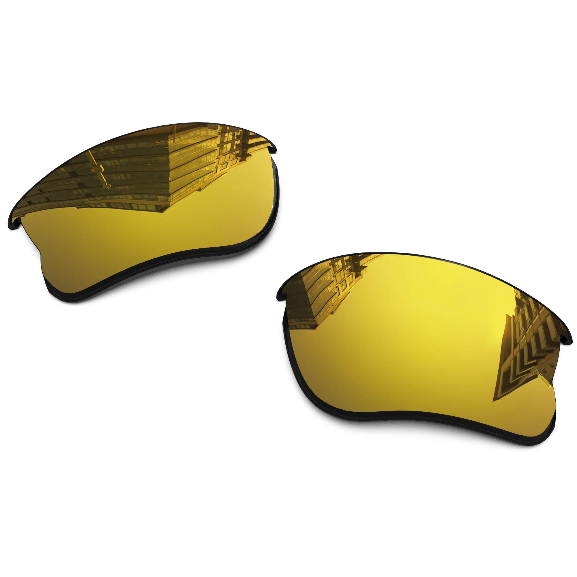 ONDEX Поляризованные линзы для Oakley Flak Jacket XLJ OO9009 24K Gold, Желтый
