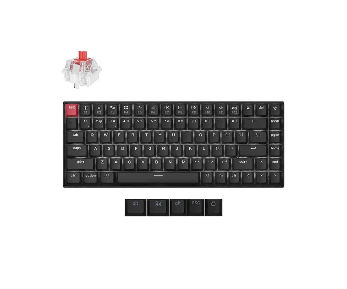 Клавиатура Keychron K2 QMK (Ver.3) Wireless White Backlight (Keychron Super Red Switch)