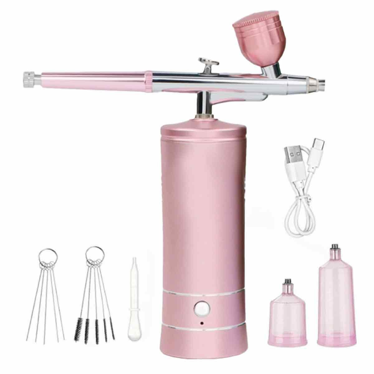 Набор аэрографов с компрессором - Перезаряжаемый Беспроводной Не Засоряющийся набор Аэрографов Высокого давления, Маникюрная машинка, Набор Пистолетов-аэрографов для нейл-арта, декора тортов, макияжа, Парикмахерской, рисования моделей