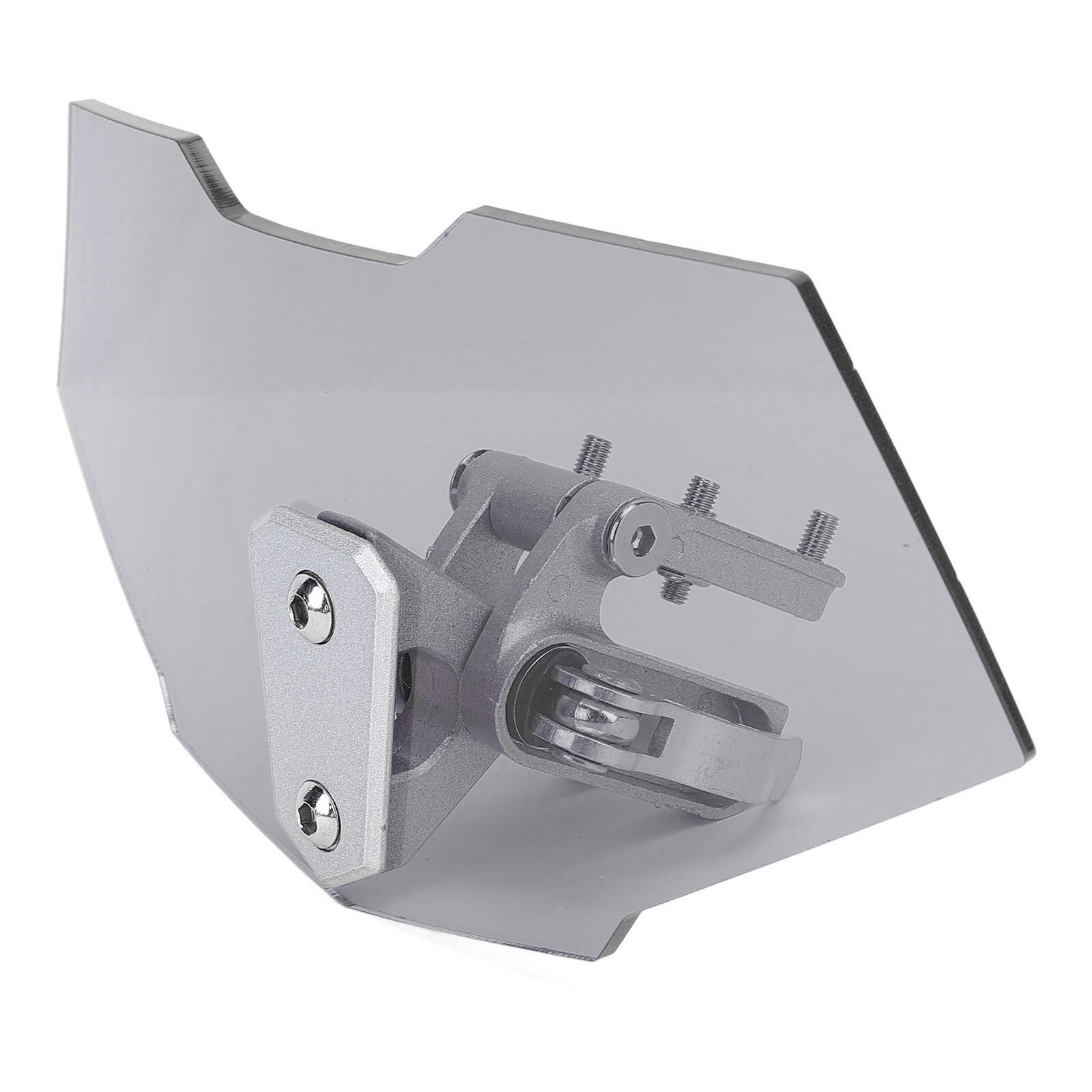 Мотоциклетное лобовое стекло акриловое повышенное регулируемое крепление на ветровом дефлекторе удлинитель ветрового стекла для мотоцикла дымчато-серый