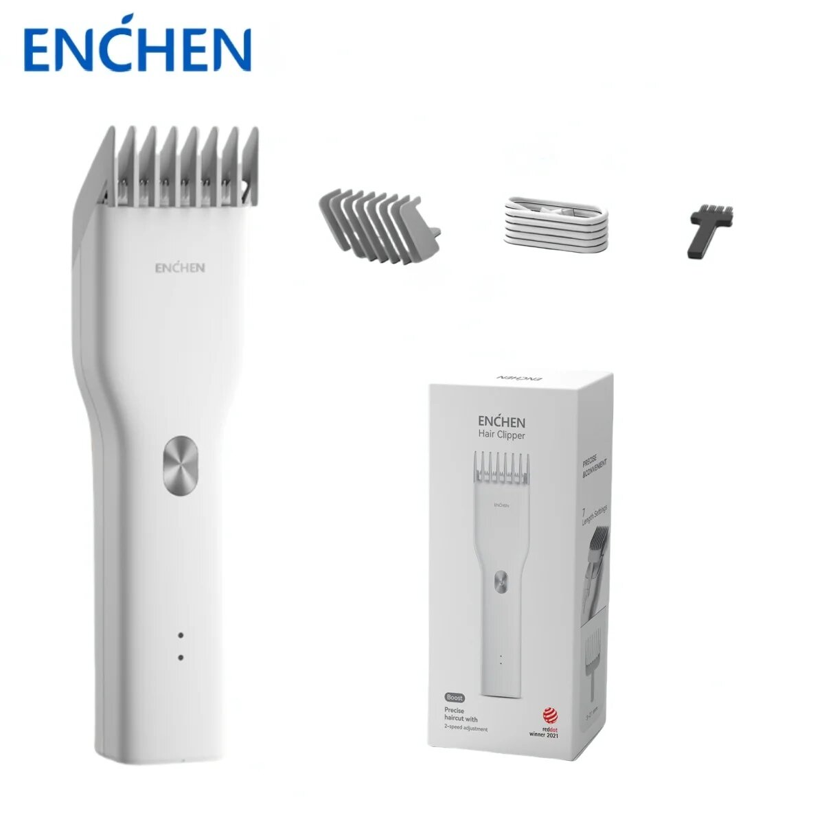 ENCHEN Boost беспроводная машинка для стрижки волос White
