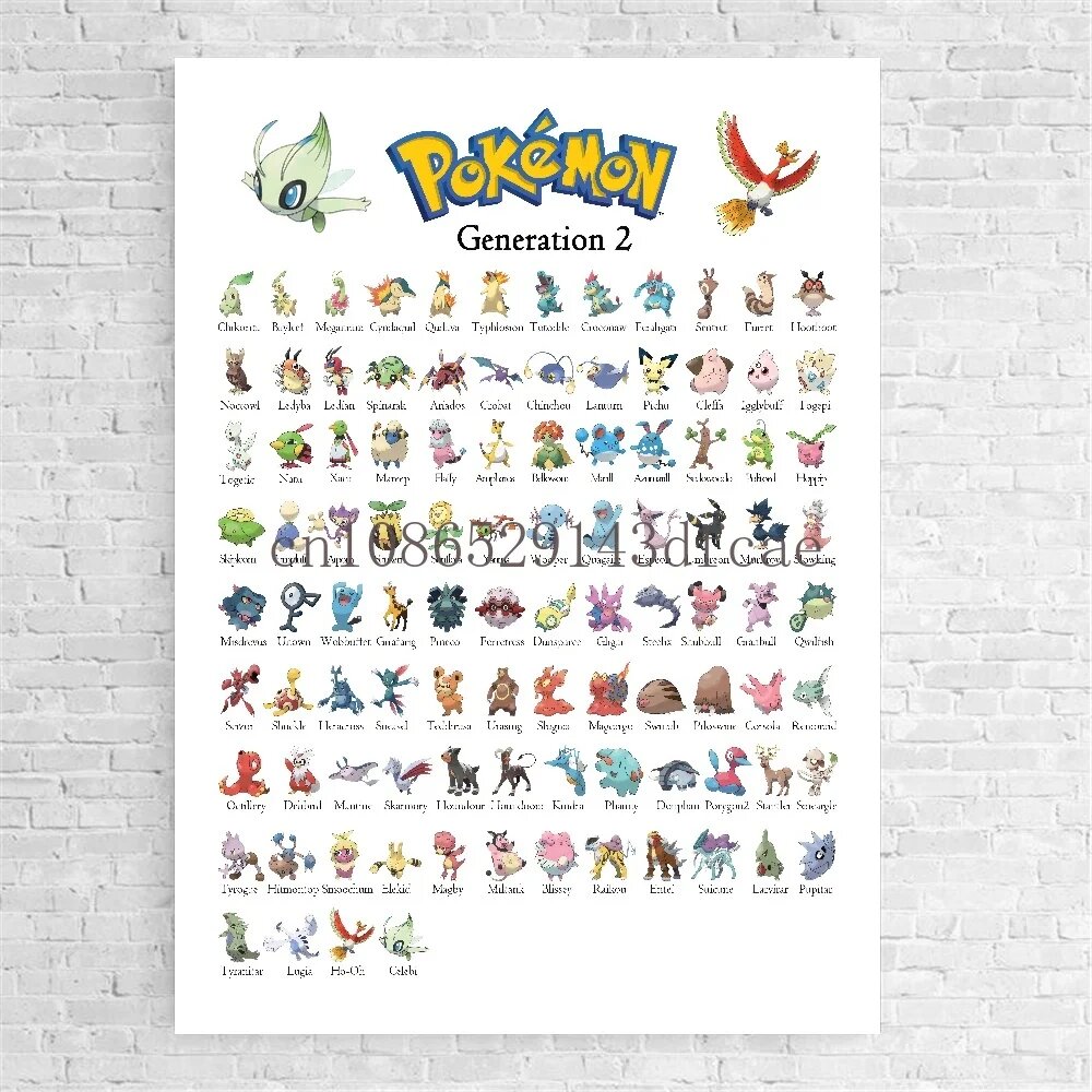 Постер Pokemon Generation 1, 42X60cm, Pokemon1 — фото 1