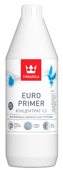 Тиккурила Евро Праймер грунтовка универсальная прозрачная (0.9л)