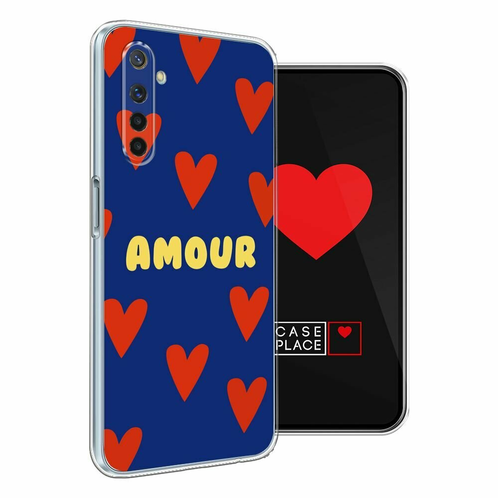 Чехол на Realme 6 / Реалми 6 с принтом "Amour art - 14 февраля" — фото 1