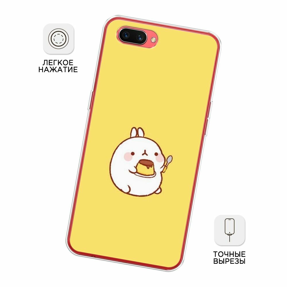 Чехол на Oppo A3s / Oppo A3s с принтом кролик просит добавки — фото 1