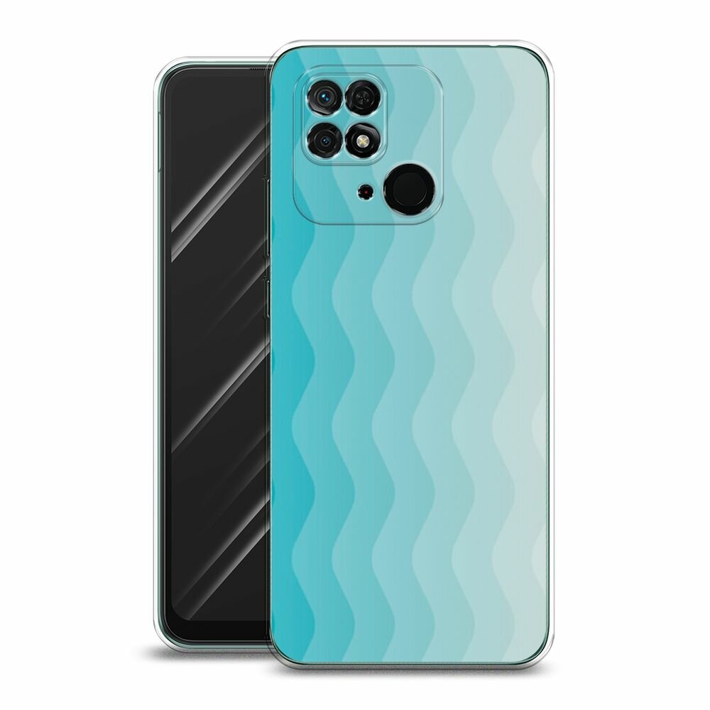 Чехол на Xiaomi Redmi 10C / Сяоми Редми 10C с принтом морской градиент — фото 1