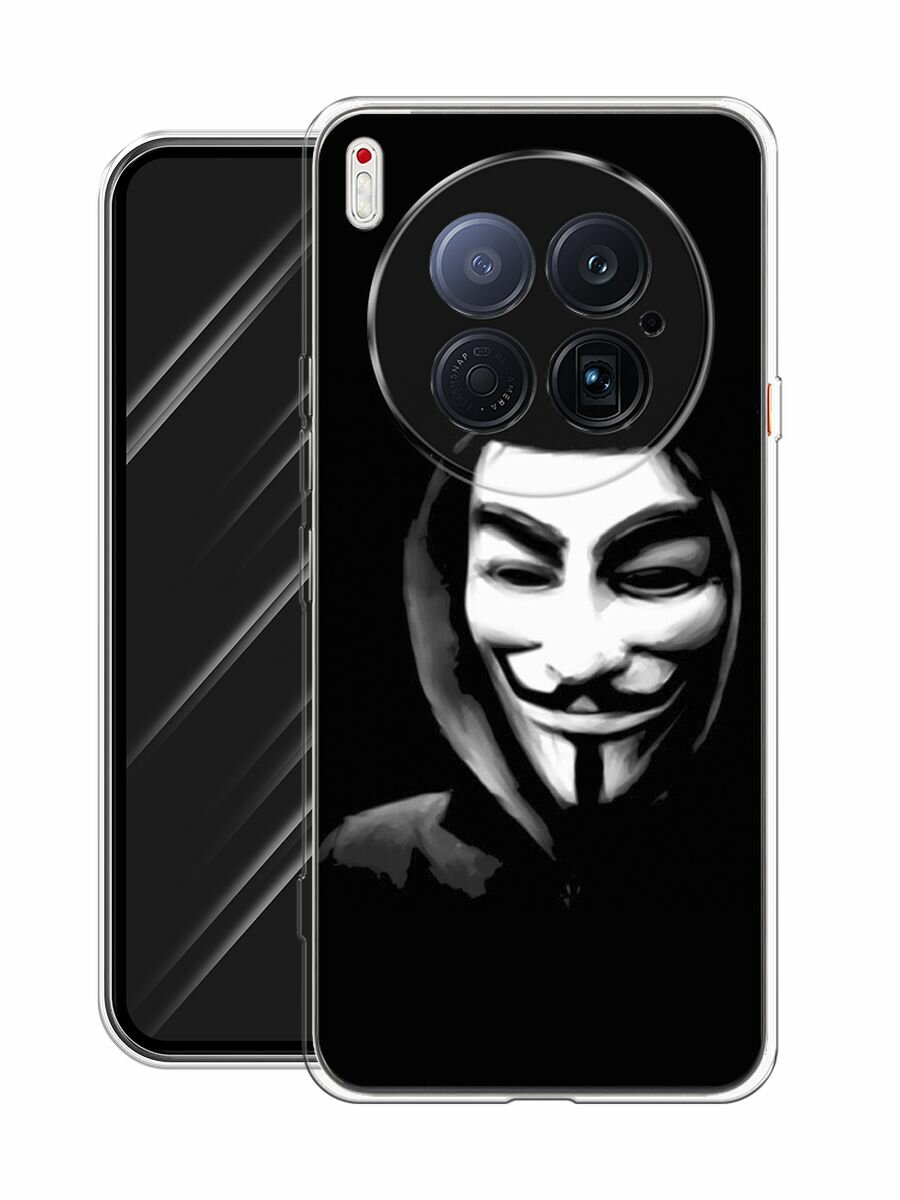 Чехол на Tecno Camon 40 Premier / Текно Камон 40 Премьер с принтом "Анонимус" — фото 1