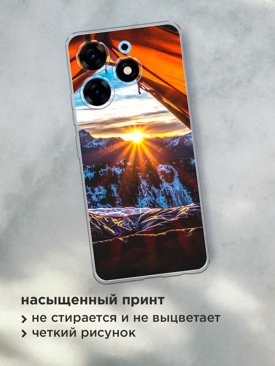 Чехол на Tecno Spark 10 Pro / Текно Спарк 10 Про с принтом "Горы 7" — фото 1