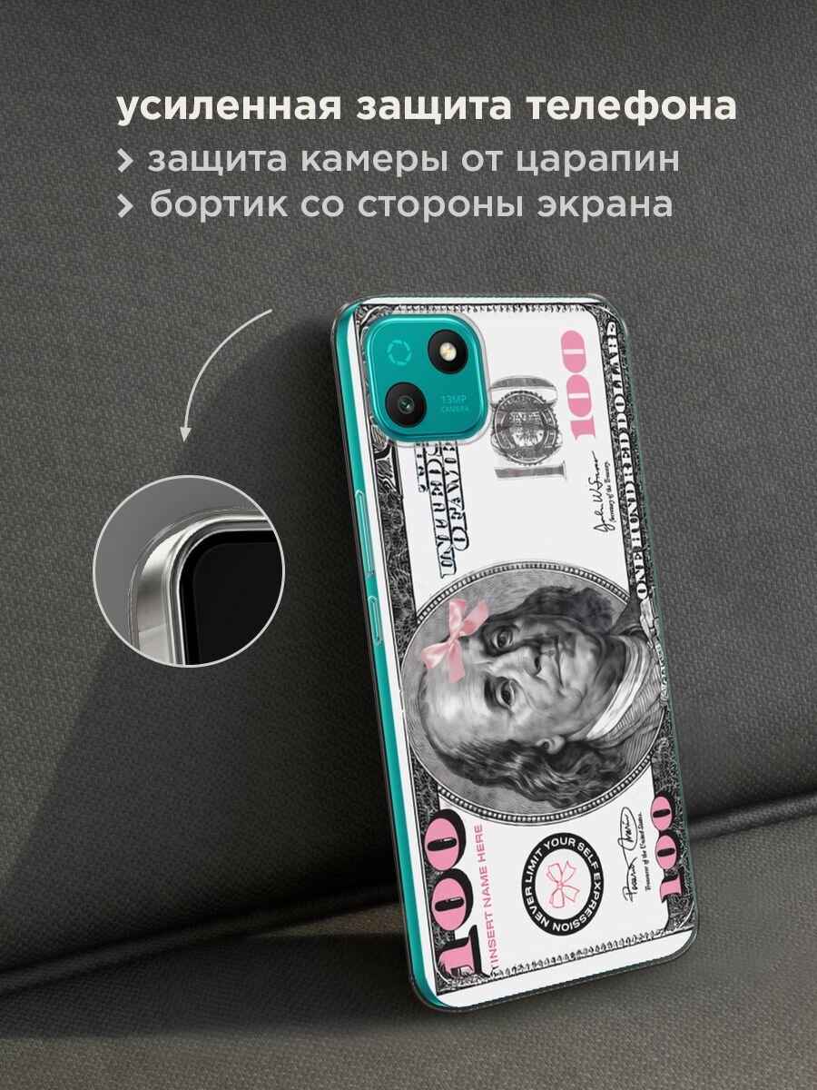 Силиконовый чехол на Wiko T10 / Вико Т10 с принтом "Милый доллар" — фото 1