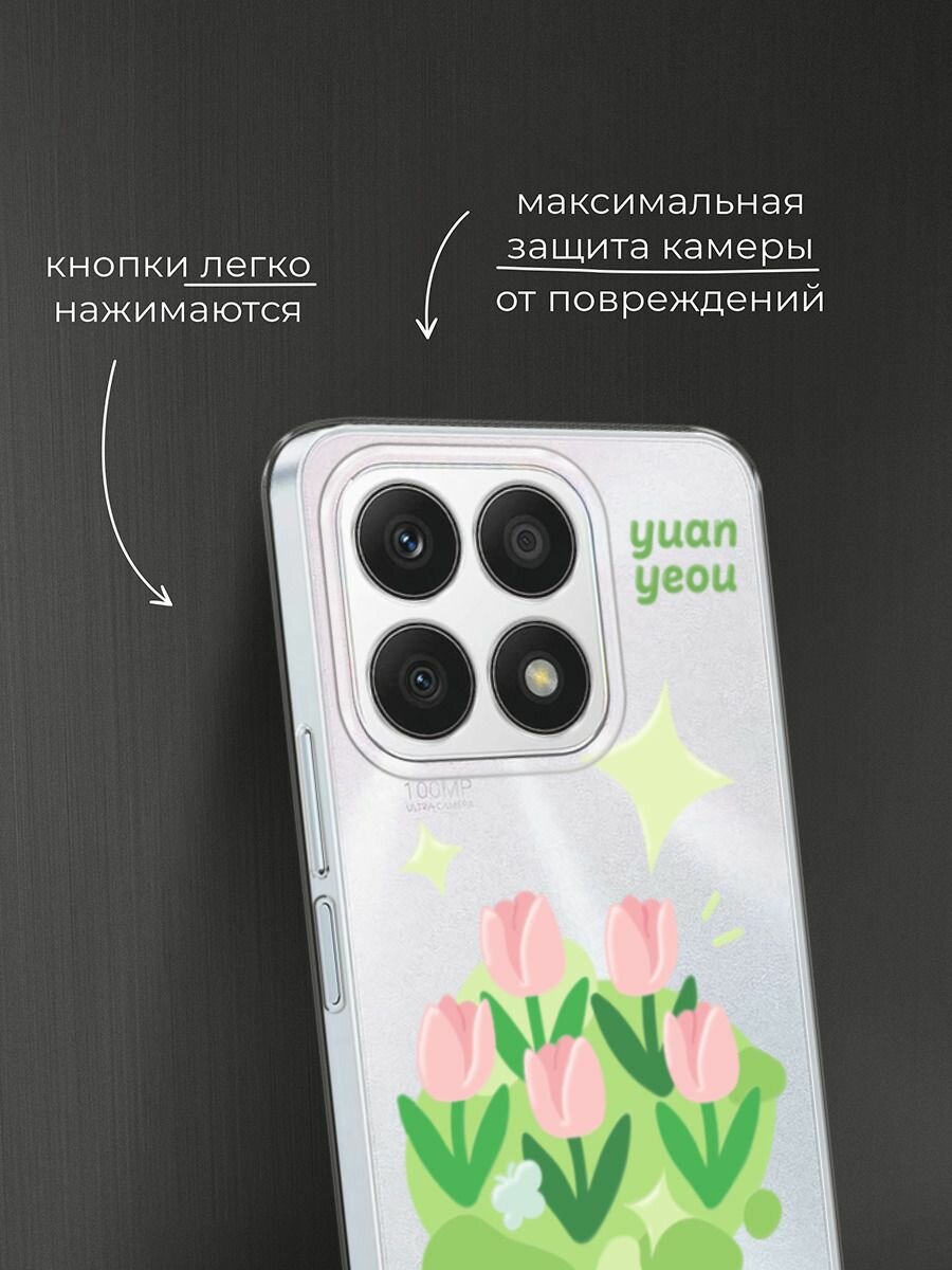 Чехол на Honor X8A / Хонор X8A с принтом "Protect nature" — фото 1